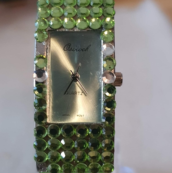 Accessories | 120 Osirock Silvergreen Rhinestone Womens Watch | Poshmark